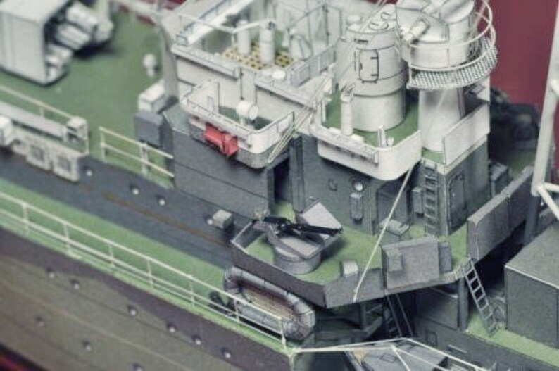 Papercraft Kit HMS Saumarez Destroyer 3d Paper Model Crafting Kit PDF ...
