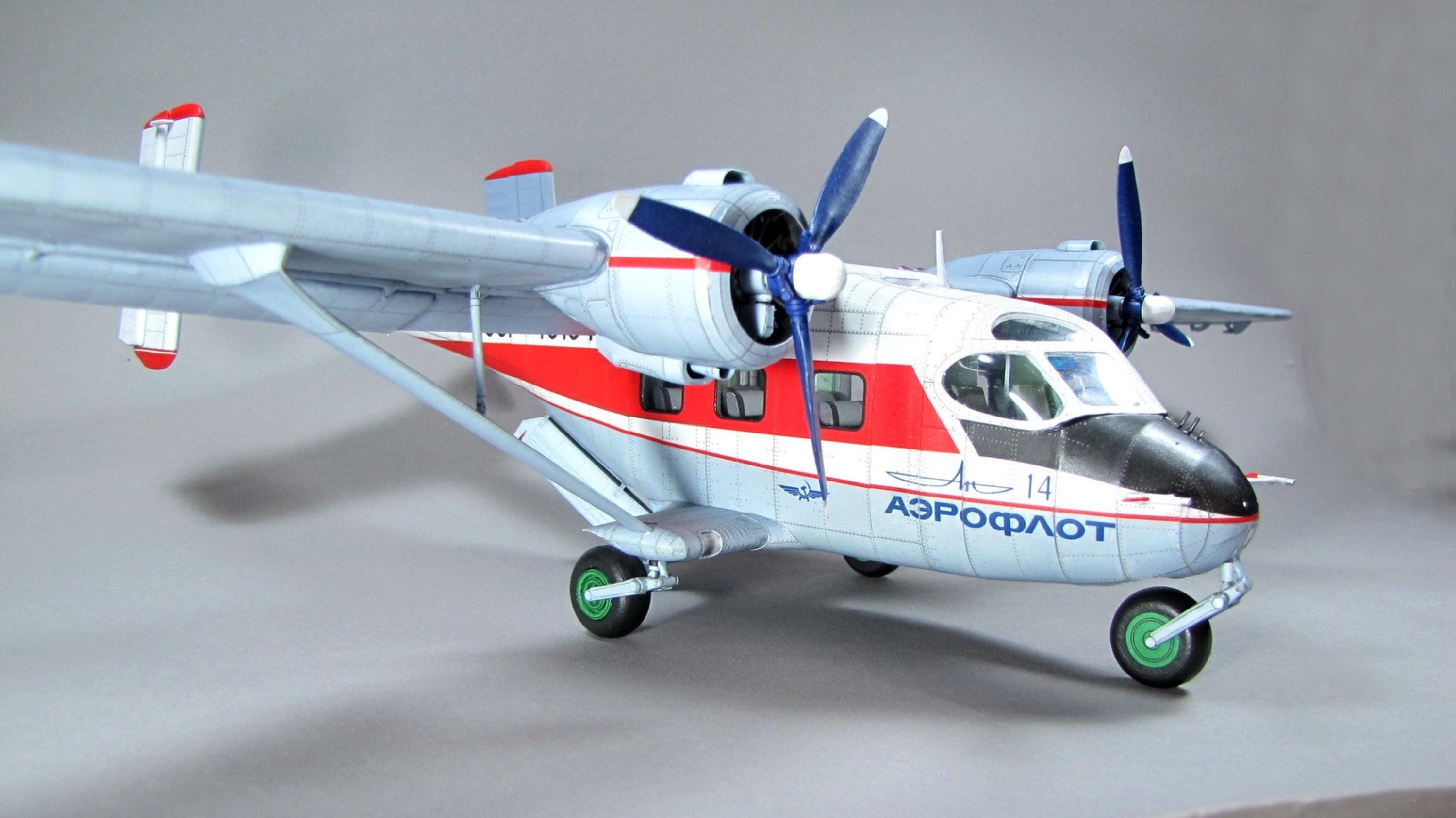 Papercraft Kit Antonov An-14 Pchelka Airplane 3d Paper Model Crafting ...