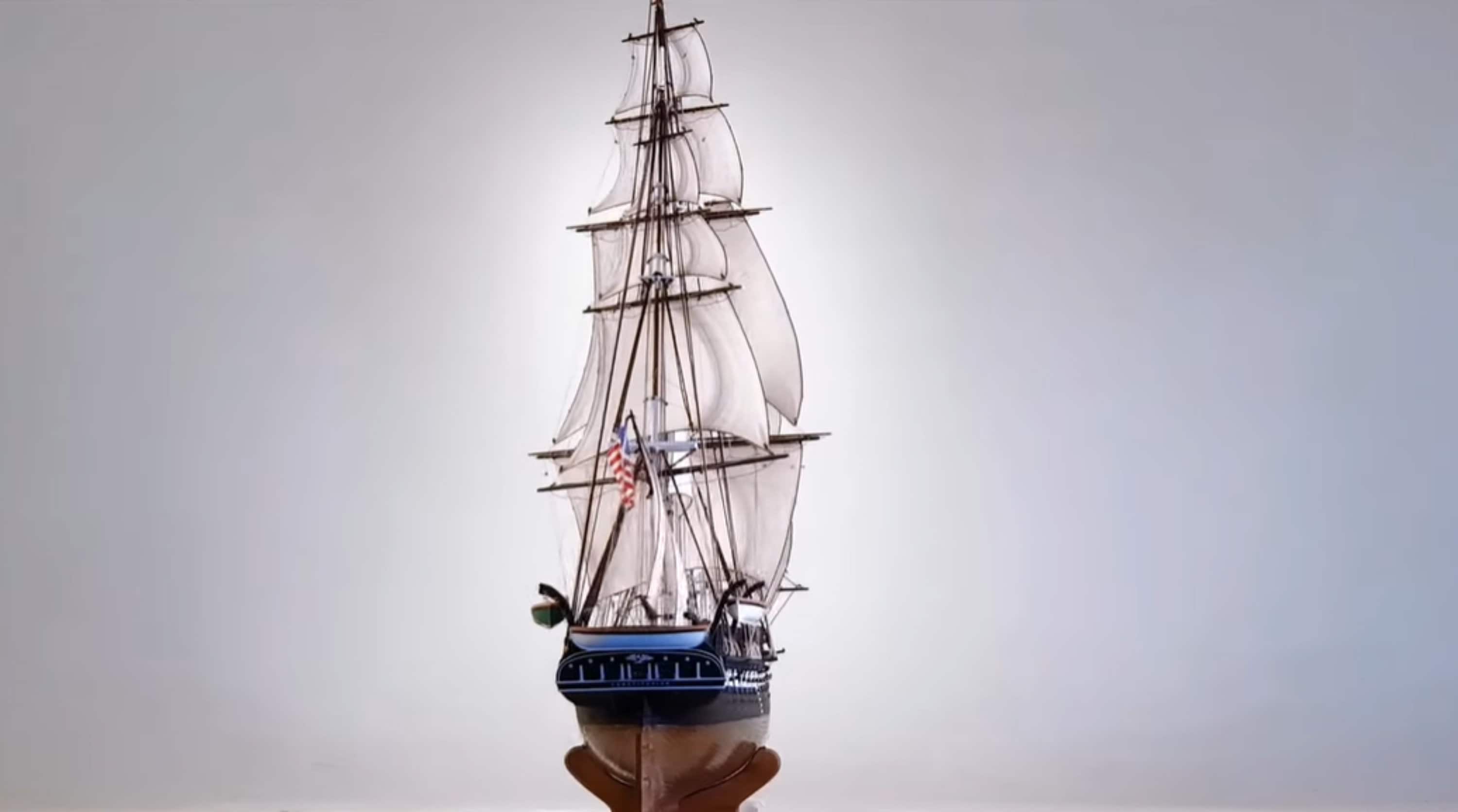 Papercraft Kit USS Constitution Ship 3d Paper Model Crafting Kit PDF ...