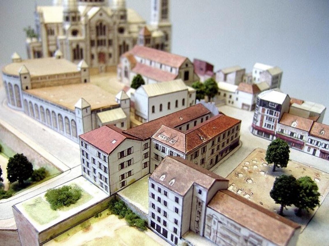 Papercraft Kit Montmartre Paris France 3d Paper Model Crafting PDF ...