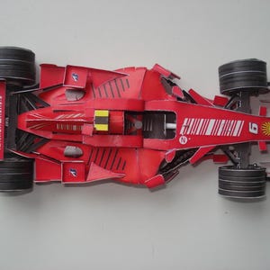 Papercraft Kit F1 Race Car 3d Paper Model Crafting Kit PDF Plans to ...