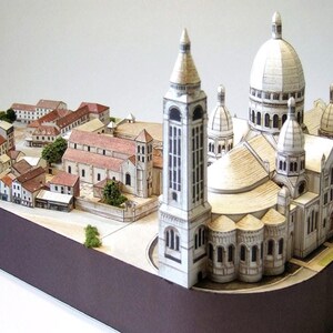 Papercraft Kit Montmartre Paris France 3d Paper Model Crafting PDF ...