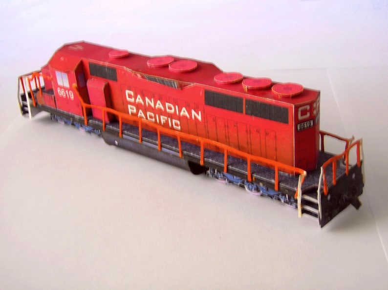 Papercraft Kit Locomotive EMD SD70 Diesel-electric 3d Paper Model ...
