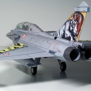Papercraft Kit Rafale Airplane 3d Paper Model Crafting Kit PDF Plans to ...