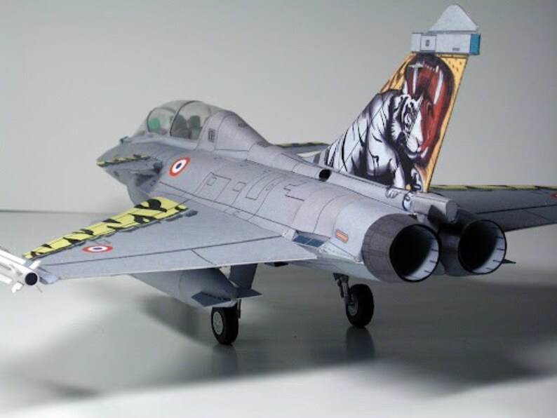 Papercraft Kit Rafale Airplane 3d Paper Model Crafting Kit PDF Plans to ...