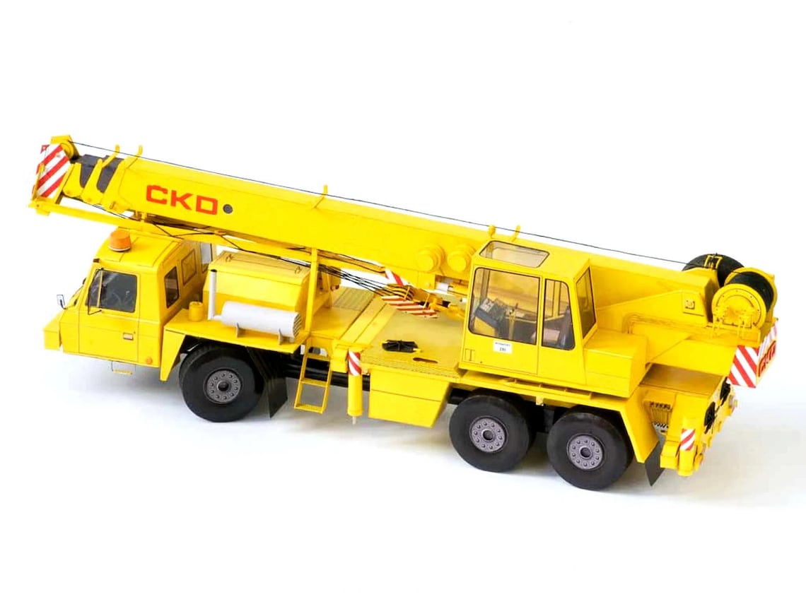 Papercraft Kit Crane Truck 3d Paper Model Crafting Kit PDF Plans to ...
