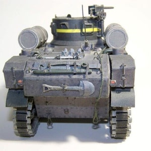 Kit PaperCraft M3A1 Stuart US Tank Kit de création de modèle 3D en ...
