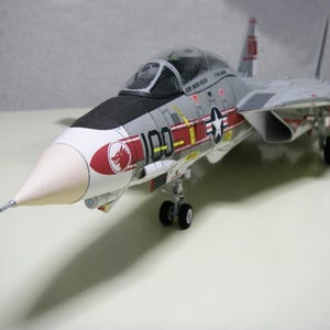 Papercraft Kit F-14A Tomcat Airplane 3d Paper Model Crafting Kit PDF ...