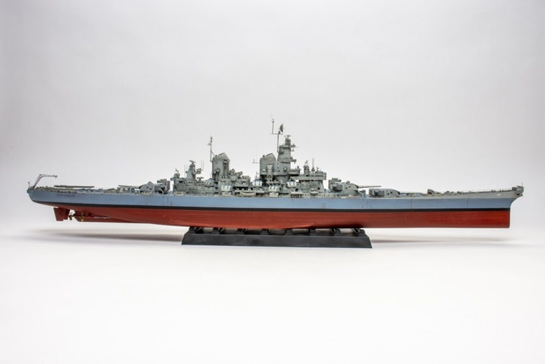 Papercraft Kit USS Missouri Battleship 3d Paper Model Crafting Kit PDF ...