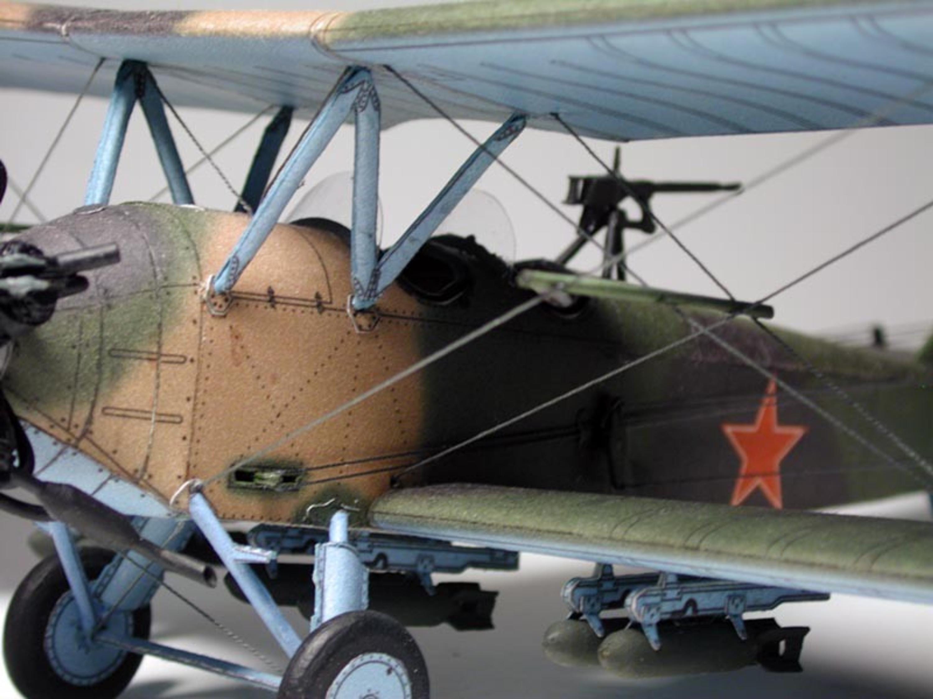 Papercraft Kit Po-2 Biplane 3d Paper Model Crafting Kit PDF Plans to ...