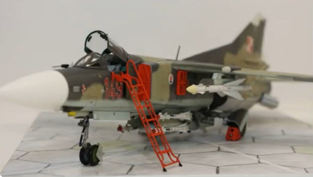 Papercraft Kit Mig-23 Flogger Airplane 3d Paper Model Crafting Kit PDF ...