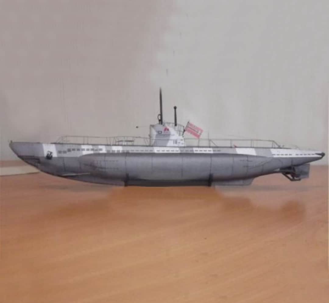 Papercraft Kit VII-D U-boat Submarine 3d Paper Model Crafting Kit PDF ...