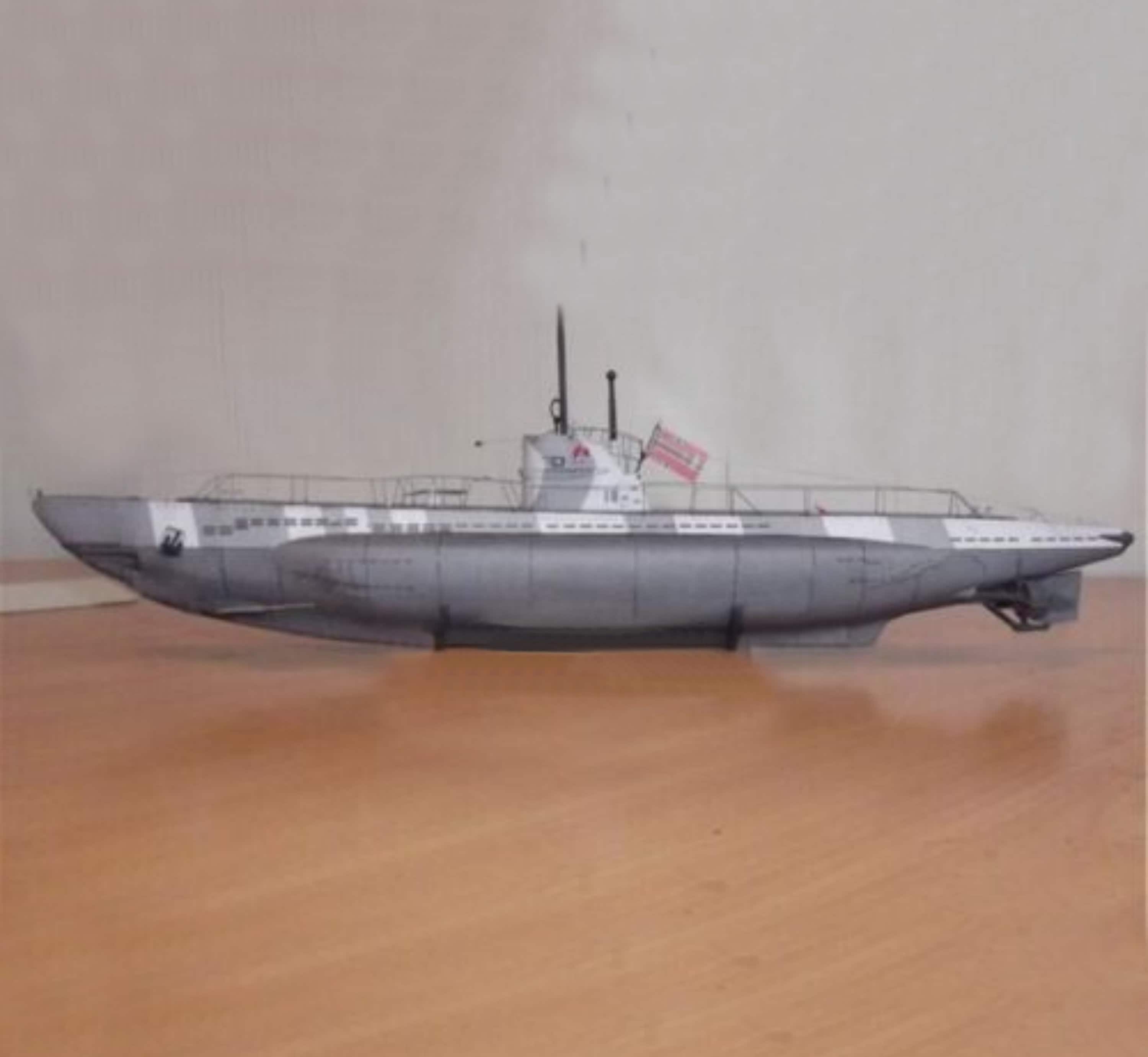 Papercraft Kit VII-D U-boat Submarine 3d Paper Model Crafting Kit PDF ...