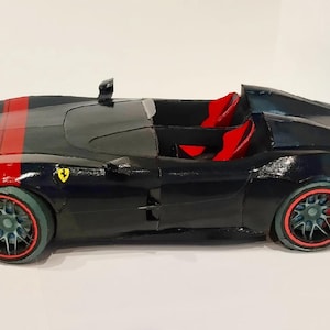 Papercraft Kit Ferrari F40 Car 3d Paper Model Crafting Kit PDF Plans to ...