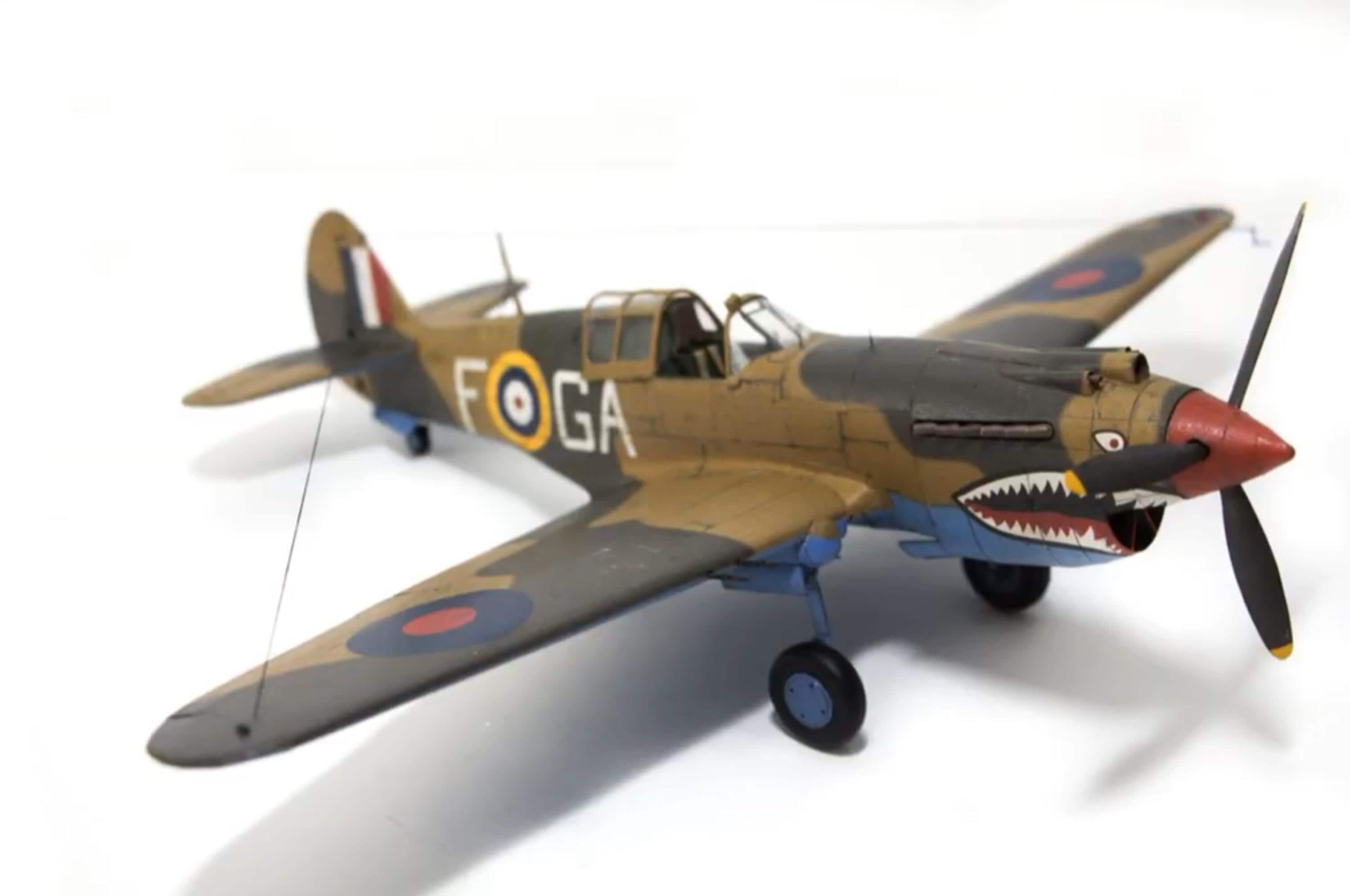 Papercraft Kit Curtiss P-40 Tomahawk Airplane 3d Paper Model Crafting ...