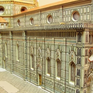 Papercraft Kit Cathedral Florence 3d Paper Model Crafting PDF Plans DIY ...