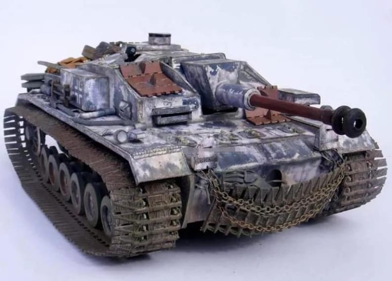 Papercraft Kit Sturmgeschütz III Stug III Tank 3d Paper Model Crafting ...