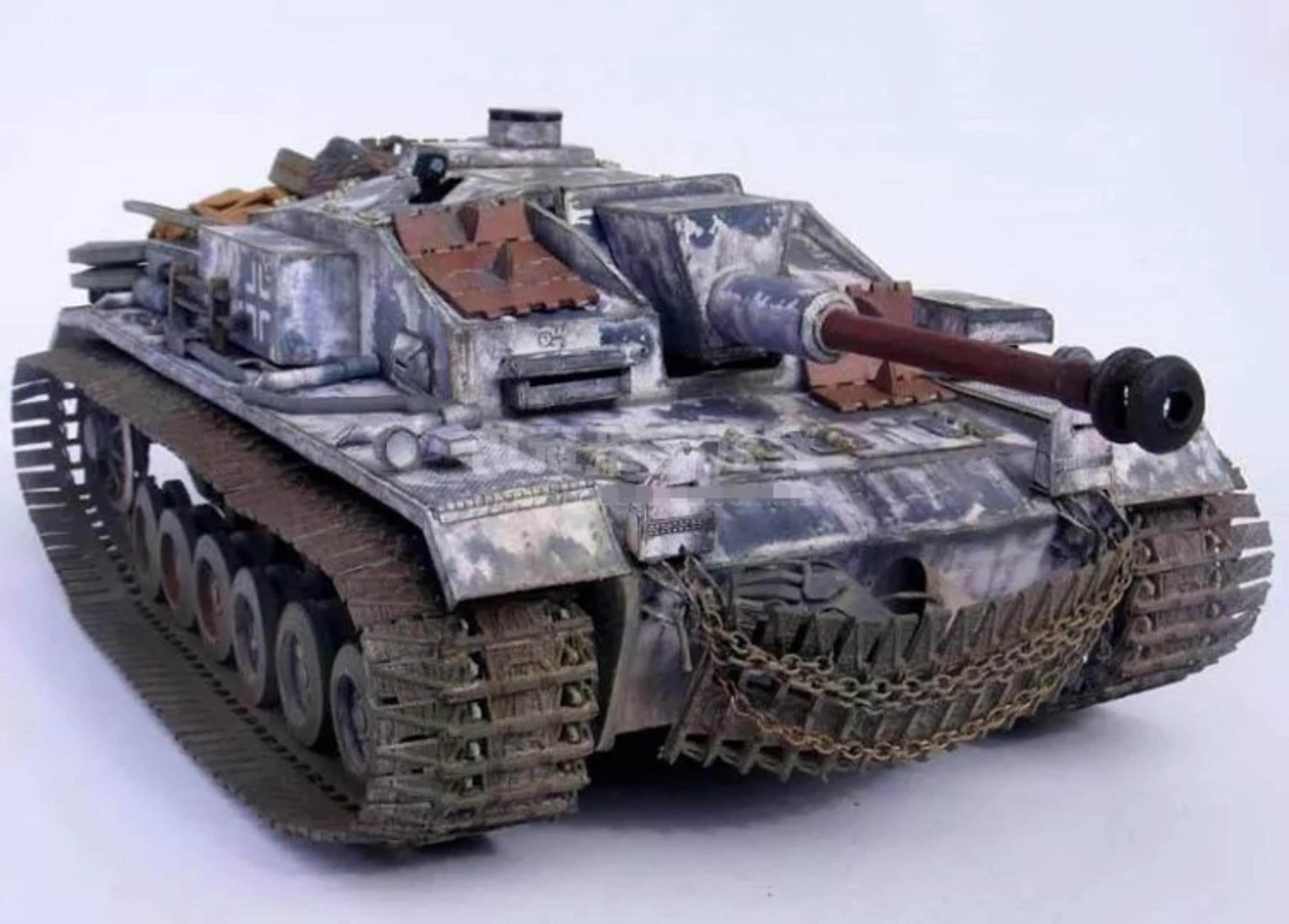 Papercraft Kit Sturmgeschütz III Stug III Tank 3d Paper Model Crafting ...