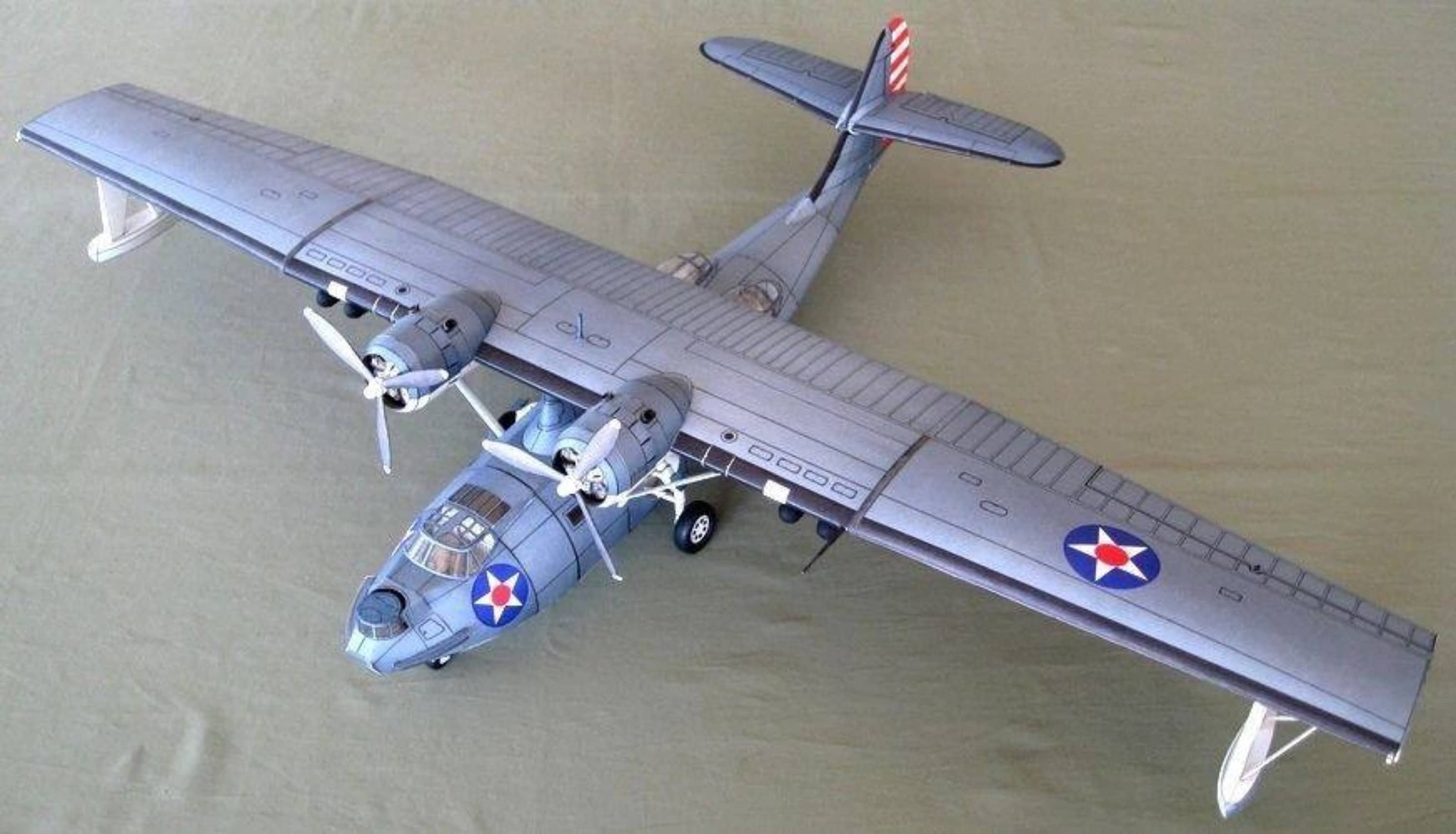 Papercraft Kit PBY Catalina Airplane 3d Paper Model Crafting Kit PDF ...