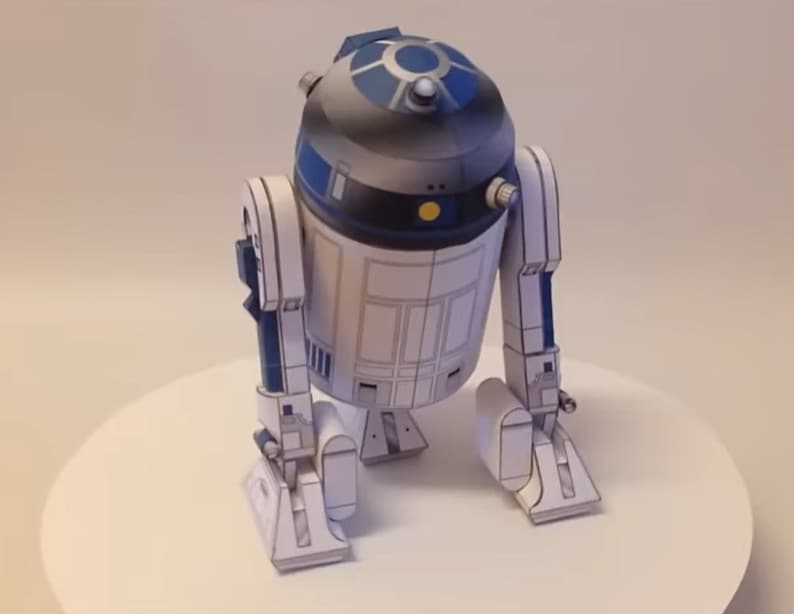 Papercraft Star Wars R2-D2 3d Paper Model Crafting Kit PDF Plans to ...