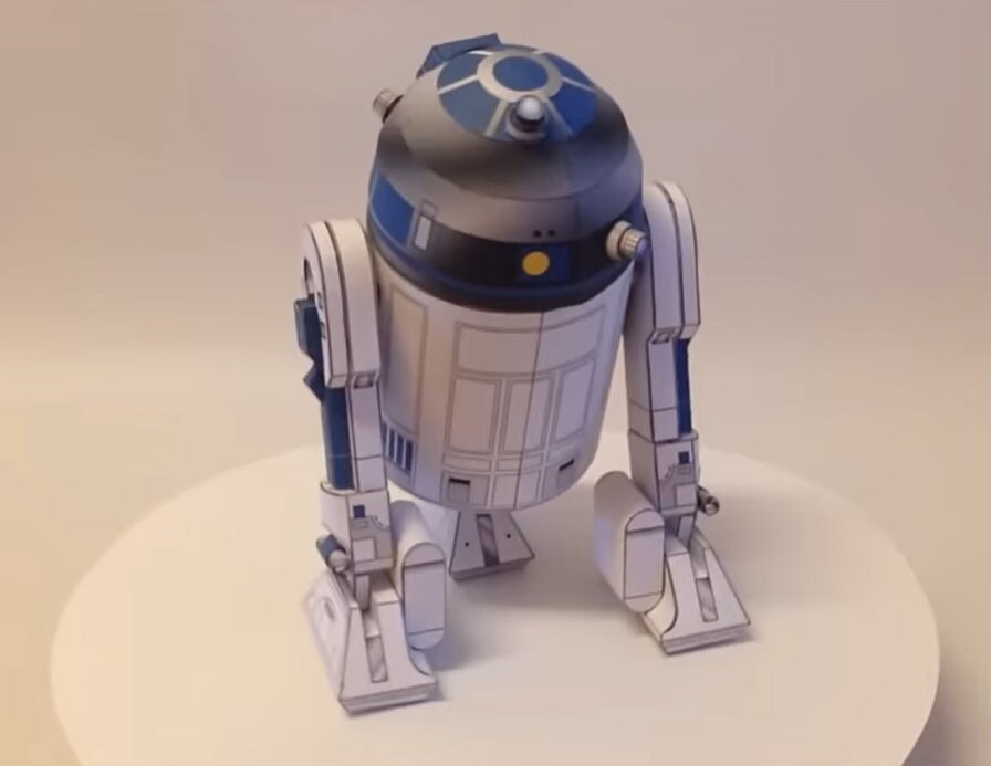 Papercraft Star Wars R2-D2 3d Paper Model Crafting Kit PDF Plans to ...