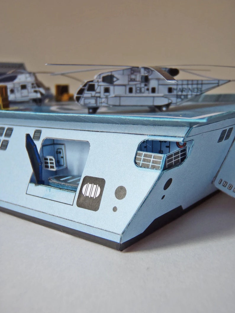 Papercraft Kit Independence Ship 3d Paper Model Crafting Kit PDF Plans ...