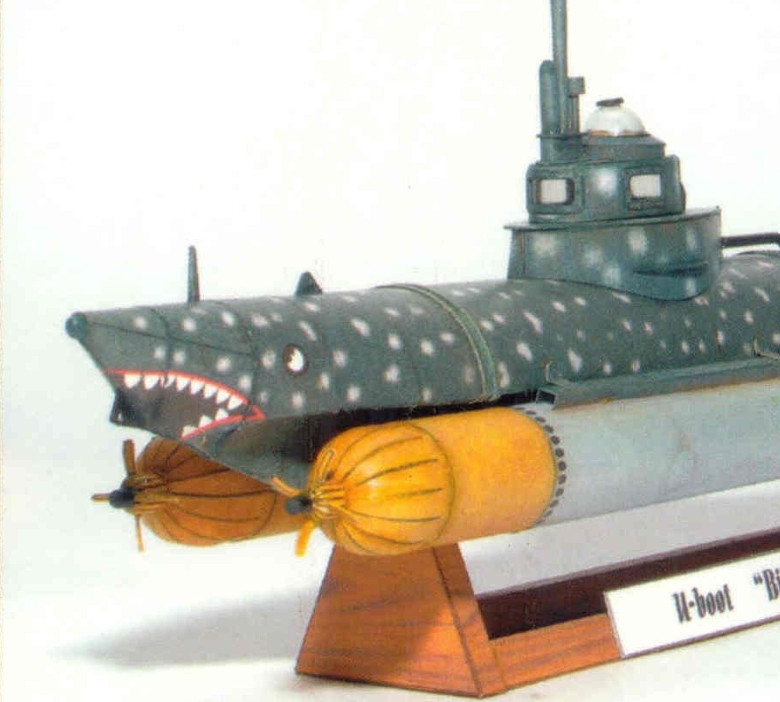 Papercraft Kit XXVII-C Biber U-boat Submarine 3d Paper Model Crafting ...