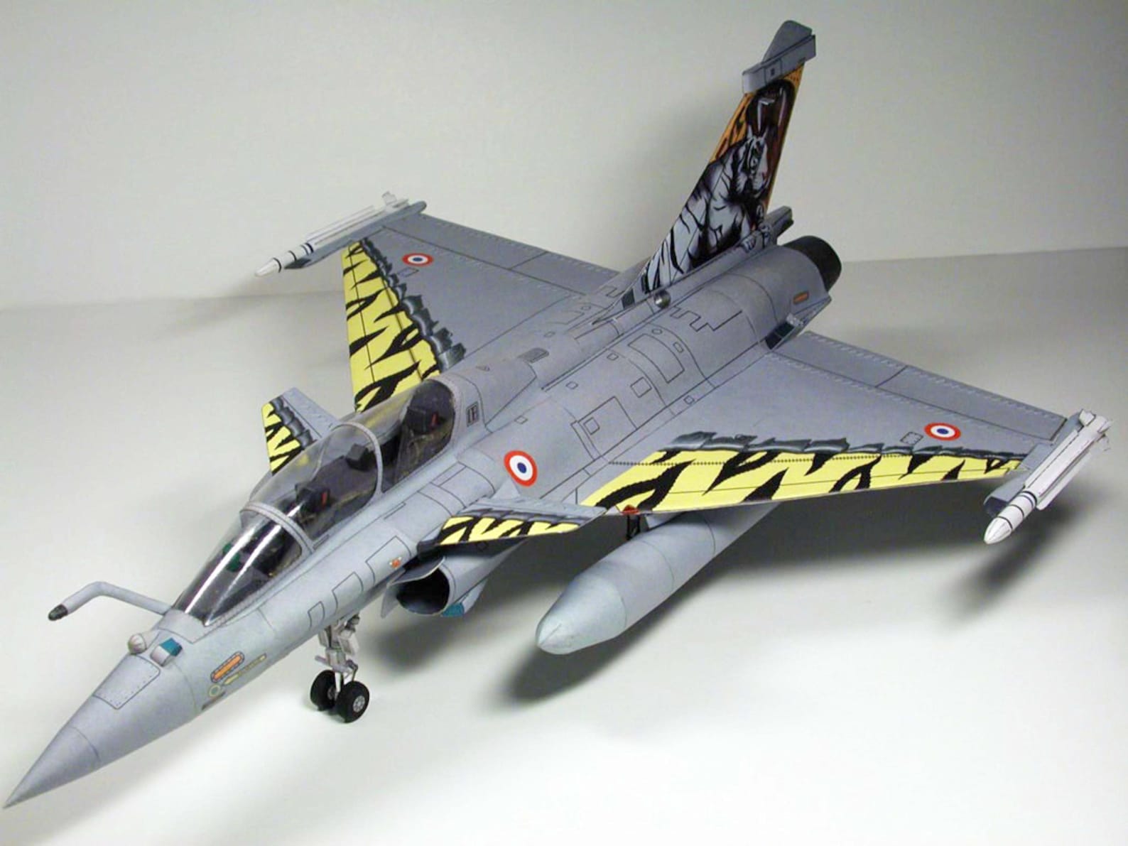 Papercraft Kit Rafale Airplane 3d Paper Model Crafting Kit PDF Plans to ...