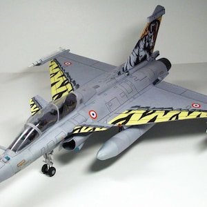 Papercraft Kit Rafale Airplane 3d Paper Model Crafting Kit PDF Plans to ...