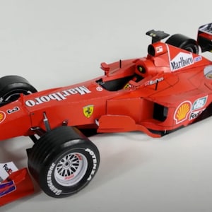 Papercraft Kit F1 Race Car 3d Paper Model Crafting Kit PDF Plans to ...