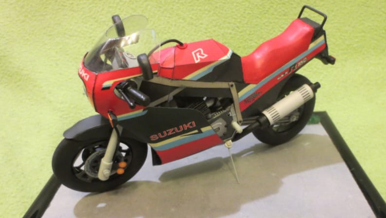 Papercraft Kit Suzuki R750 Motorcycle 3d Paper Model Crafting Kit PDF ...