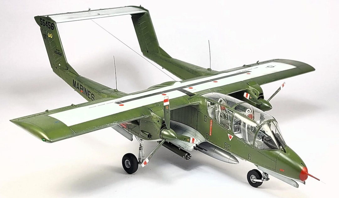 Papercraft Kit OV-10 Bronco Airplane 3d Paper Model Crafting Kit PDF ...