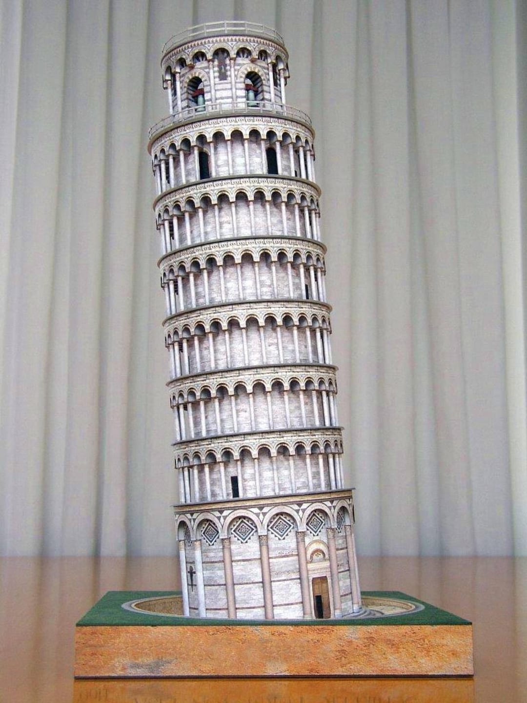 Papercraft Kit Leaning Tower of Pisa Italy Bell Tower 3d Paper Model ...