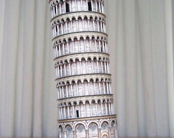 Leaning Tower of Pisa 3D Craft - Etsy