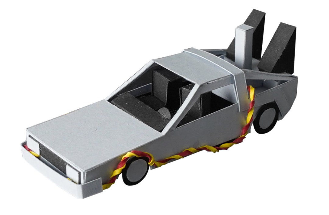 Dolorean, Back to the Future, 3d Paper Model Kit. PDF File With Plans ...
