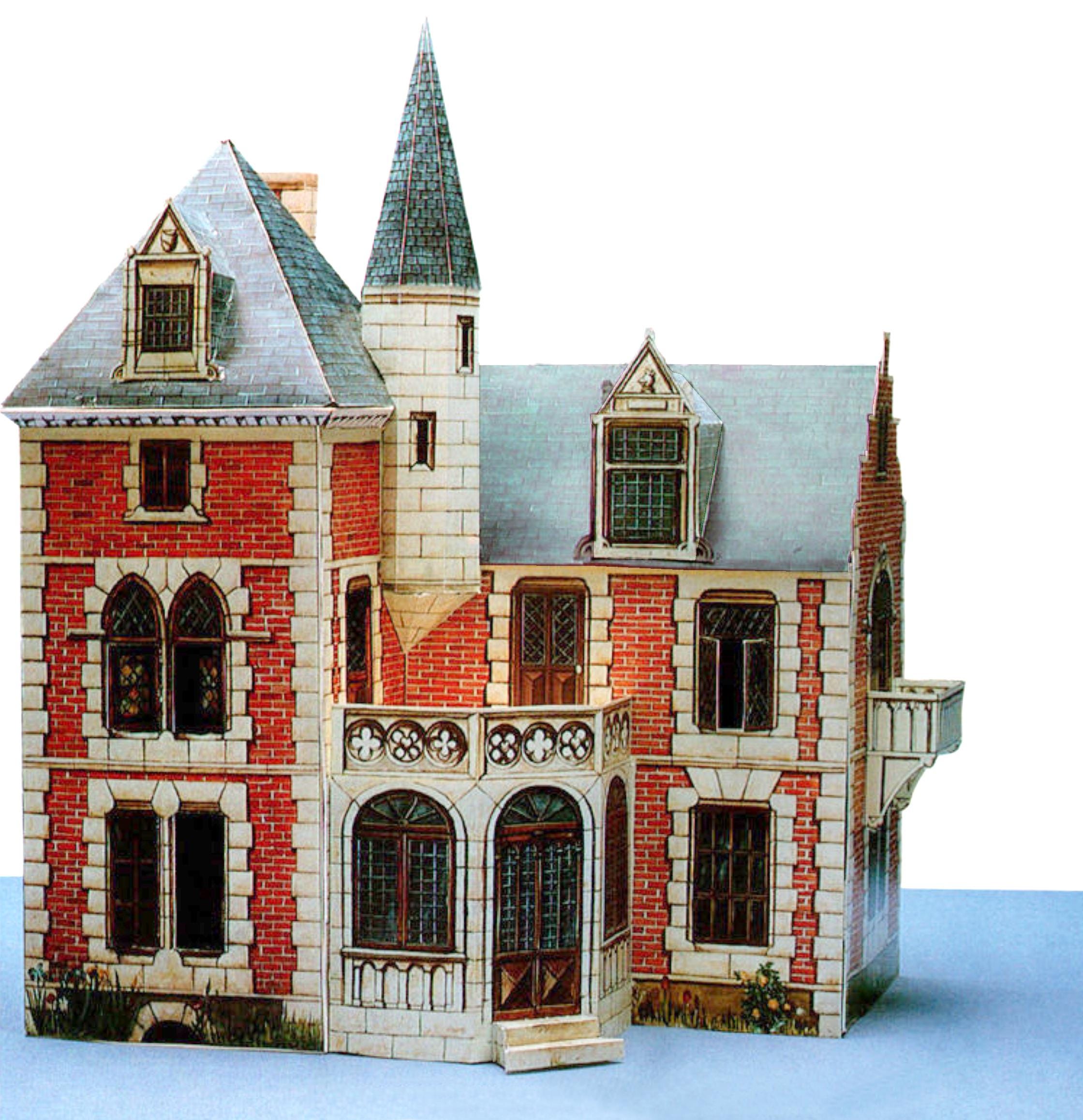 Papercraft Kit Doll-house Miniature 3d Paper Model Crafting PDF Plans ...