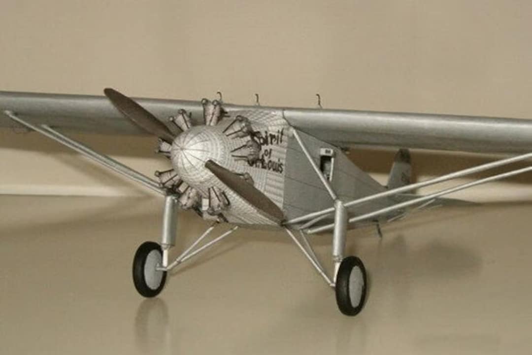 Papercraft Kit Spirit of St Louis Airplane 3d Paper Model Crafting Kit ...