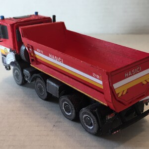 Papercraft Kit Dump Truck 3d Paper Model Crafting Kit PDF Plans to ...