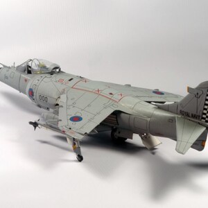 Papercraft Kit Harrier Jet 3d Paper Model Crafting Kit PDF Plans DIY ...