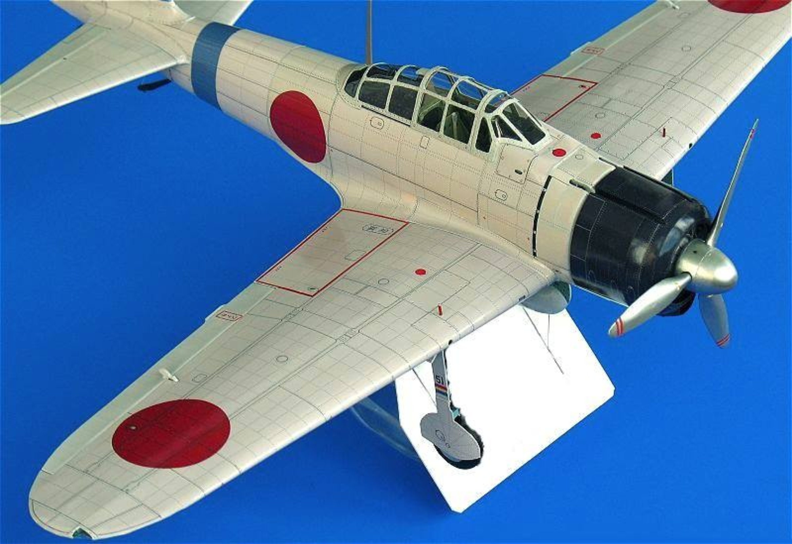Papercraft Kit Zero-sen A6M2 Airplane 3d Paper Model Crafting PDF DIY ...