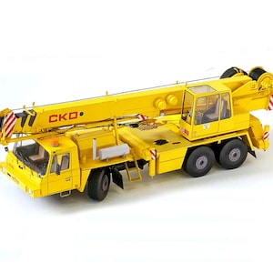 Papercraft Kit Crane Truck 3d Paper Model Crafting Kit PDF Plans to ...