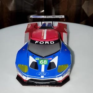 Papercraft Kit Ford GT Le Mans Car 3d Paper Model Crafting Kit PDF ...