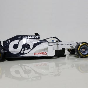 Papercraft Kit F1 Alpha Tauri Race Car 3d Paper Model Crafting Kit PDF ...