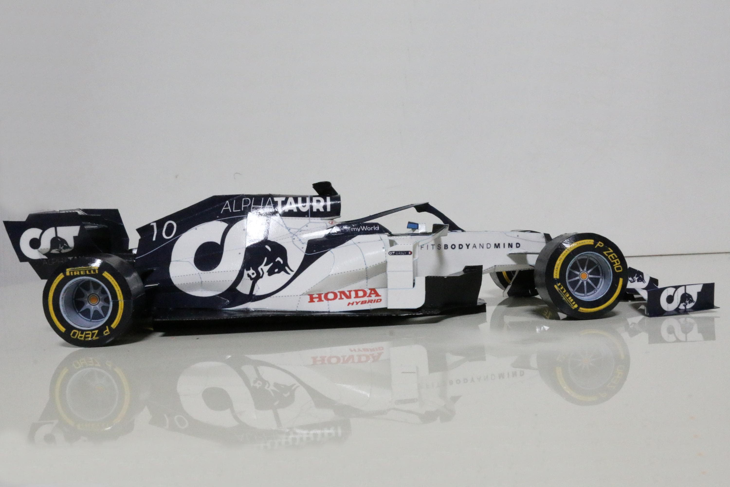 Papercraft Kit F1 Alpha Tauri Race Car 3d Paper Model Crafting Kit PDF ...