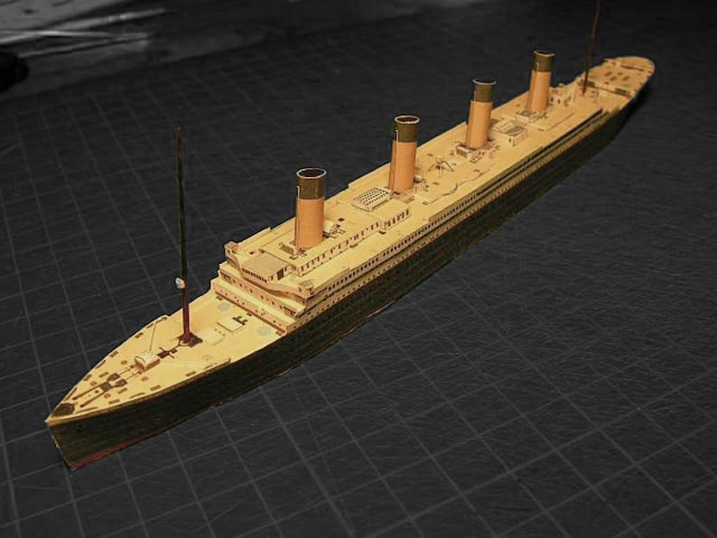 Papercraft Kit Titanic Ship 3d Paper Model Crafting Kit PDF Plans to ...