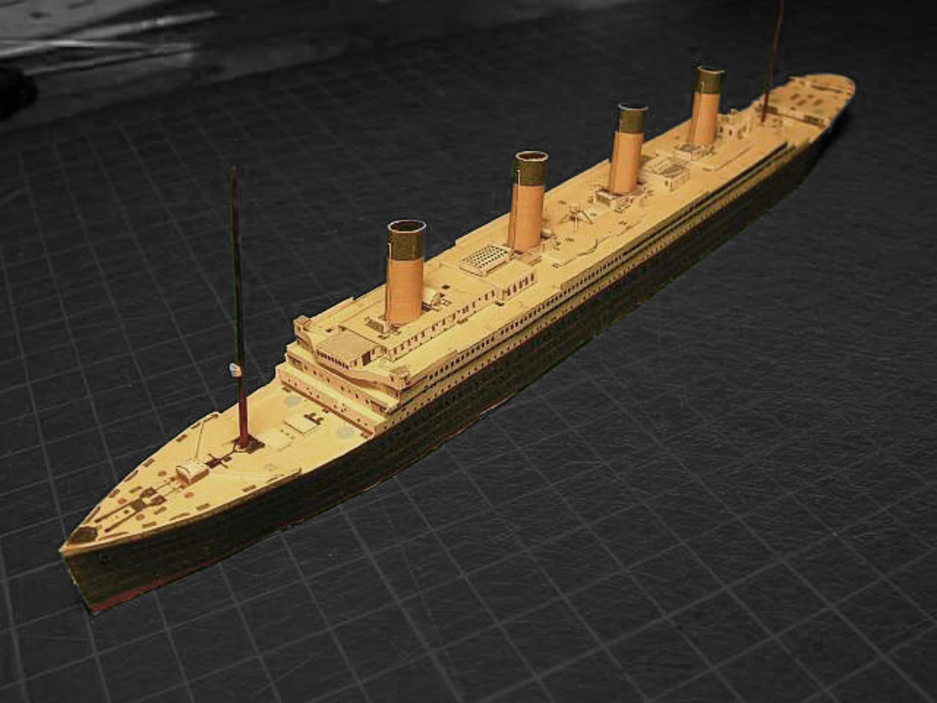 Papercraft Kit Titanic Ship 3d Paper Model Crafting Kit PDF Plans to ...