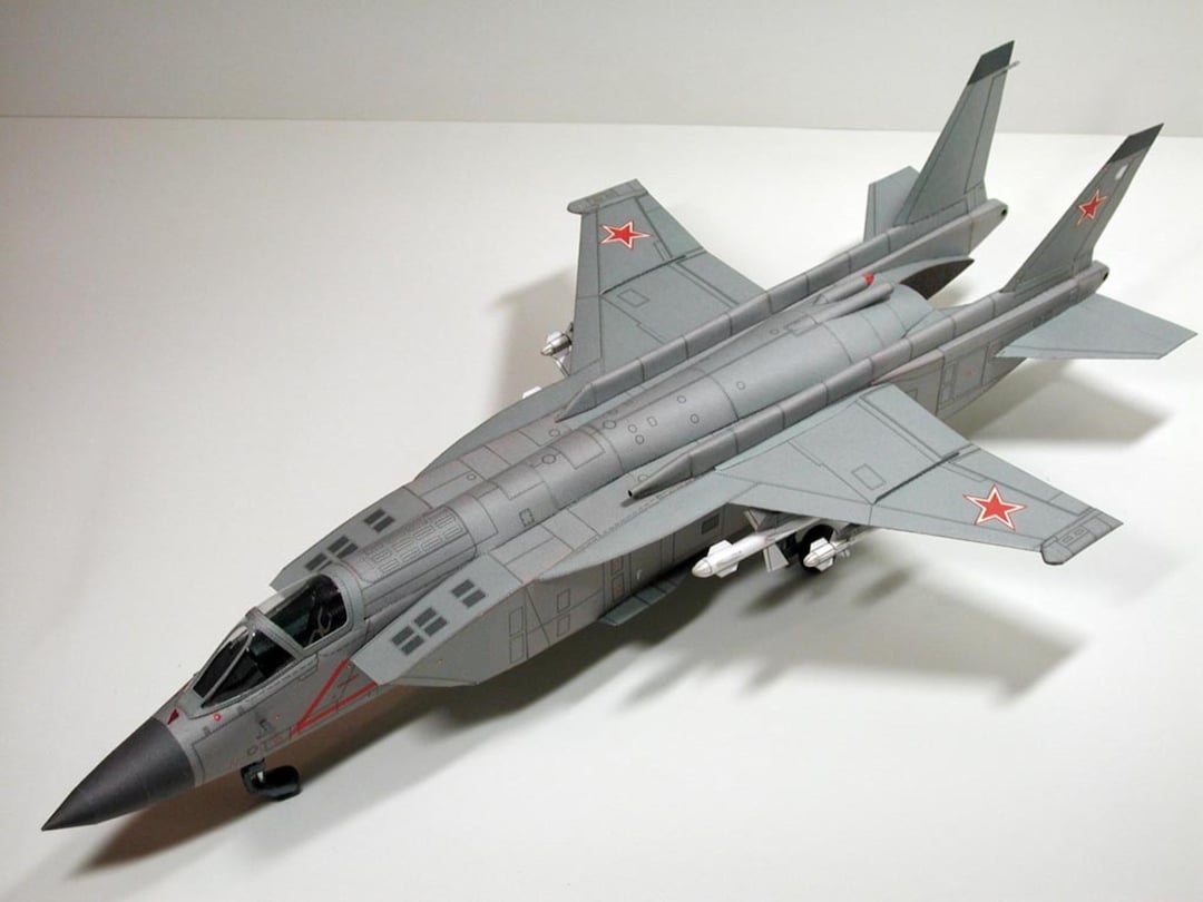 Papercraft Kit Yak-141 Jet Freestyle Airplane 3d Paper Model Crafting ...