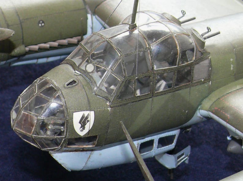 Papercraft Kit Ju-88 Junkers Airplane 3d Paper Model Crafting Kit PDF ...