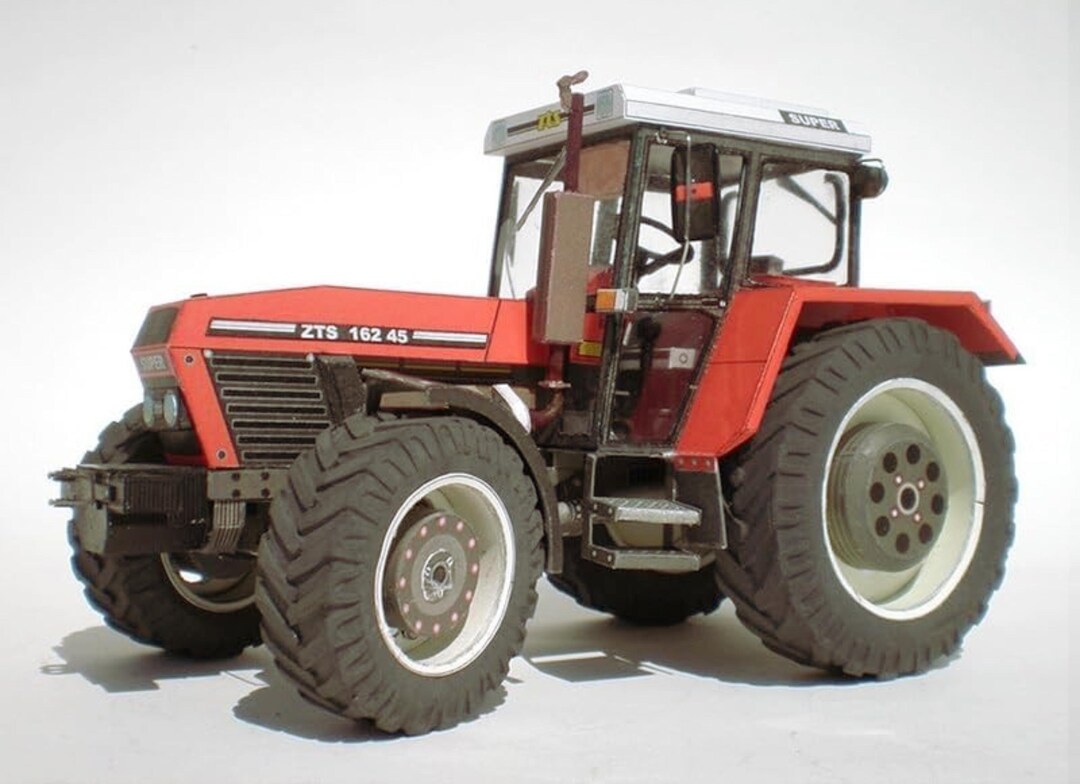 Papercraft Kit Tractor 3d Paper Model Crafting Kit PDF Plans to Print ...
