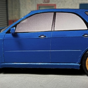 Papercraft Kit Subaru Impreza Car 3d Paper Model Crafting Kit PDF Plans ...